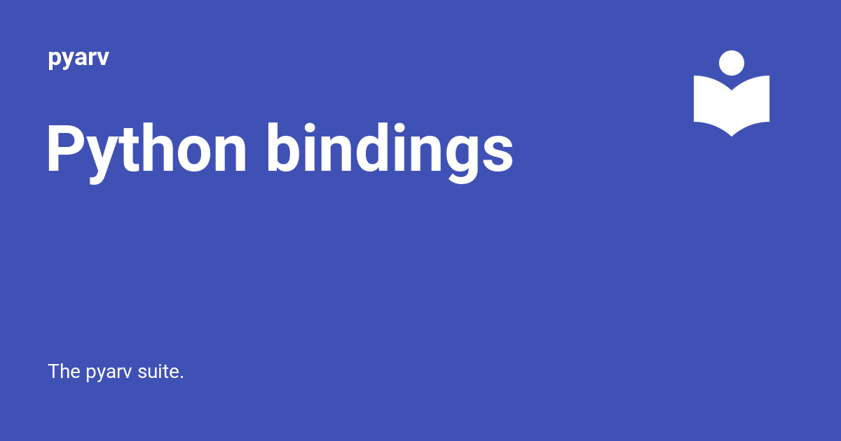 Python Bindings Pyarv